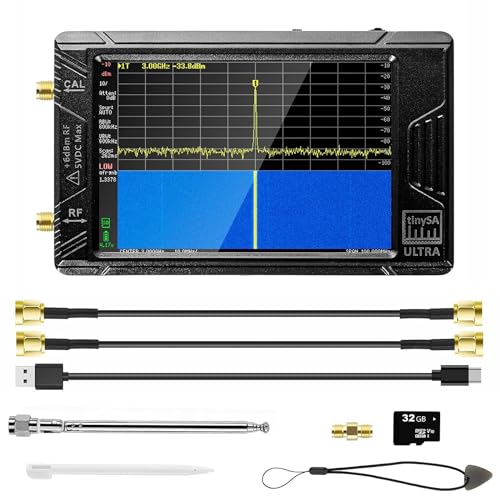 Snapklik.com : Upgraded TinySA Ultra Spectrum Analyzer, 4inch 100kHz-5 ...