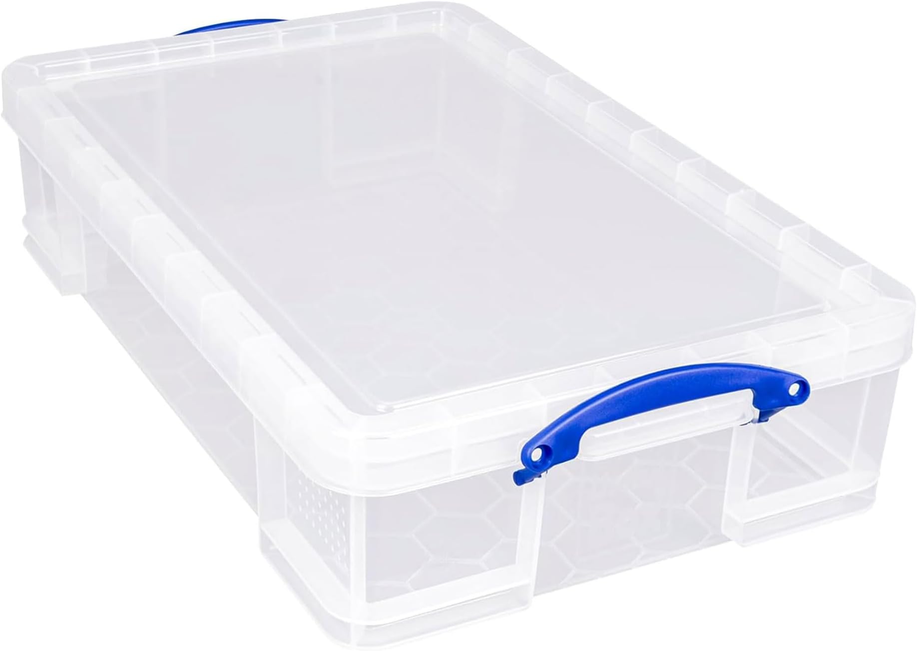 Amazon.com: Really Useful Box 2 Pack 17L Plastic Storage Bins with Snap ...