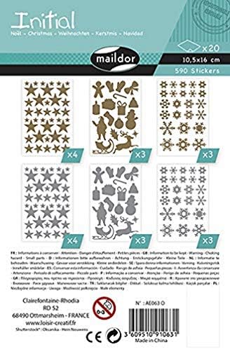 Kesote 5 Feuilles Autocollants Noël Stickers Noël Gommettes Noël ...