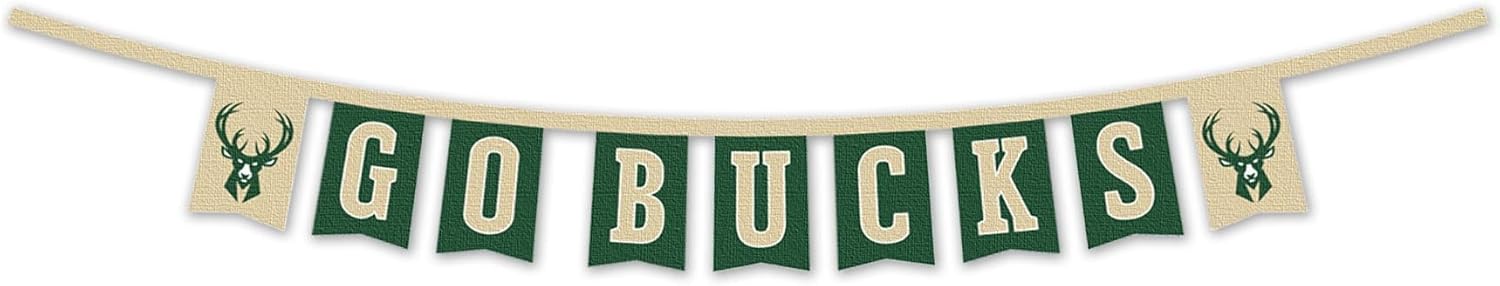 Amazon.com: WinCraft Milwaukee Bucks Banner String Pennant Flags ...