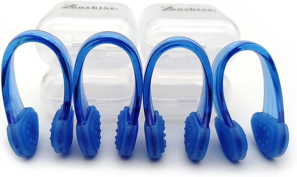 Amazon.com: Set of 4 Waterproof Swimming Nose Clips for Adults Kids Age ...