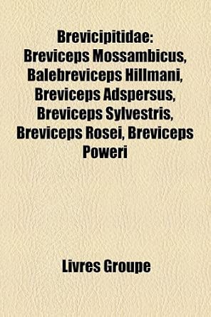 Amazon.fr - Brevicipitidae: Breviceps Mossambicus, Balebreviceps ...