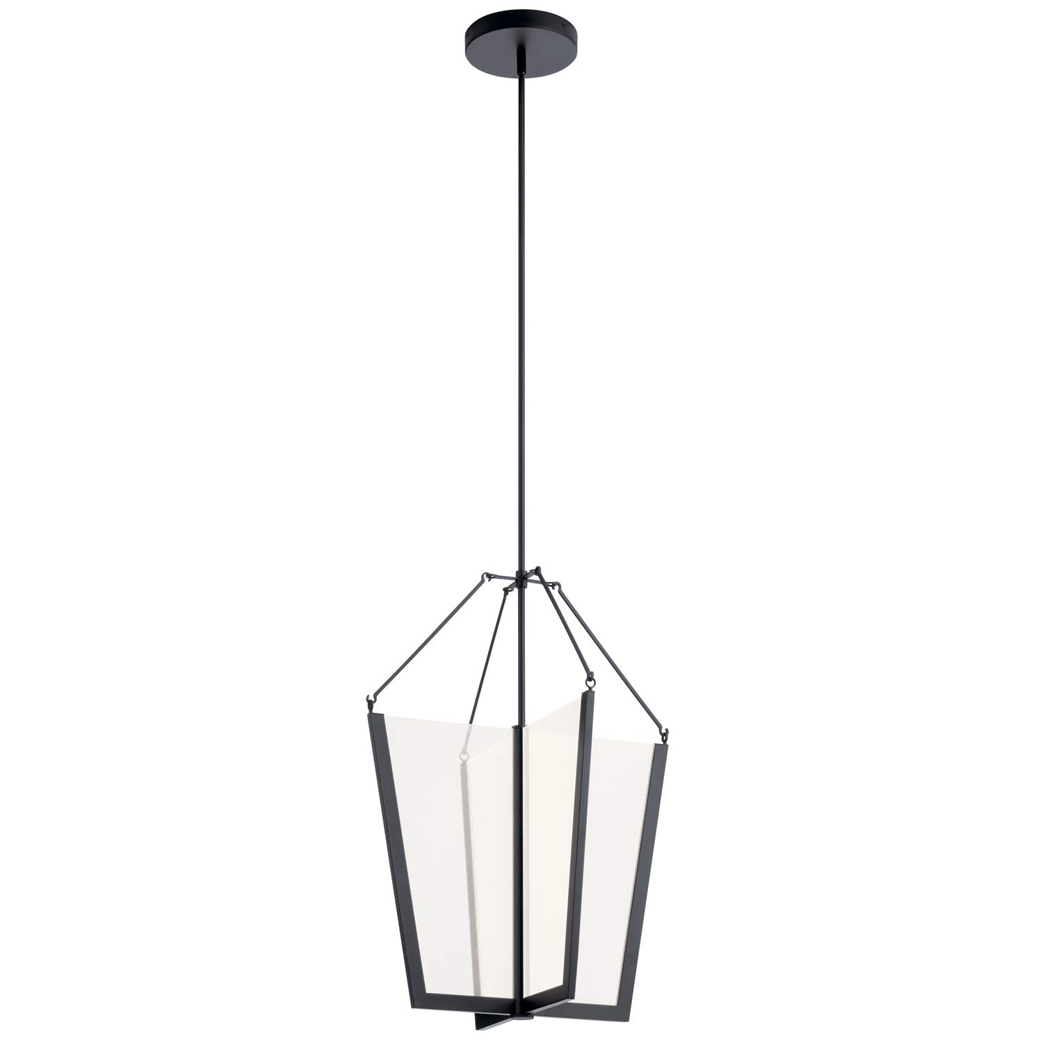 Kichler Lighting Calters 28.5 inch LED Foyer Pendant with Black Finish