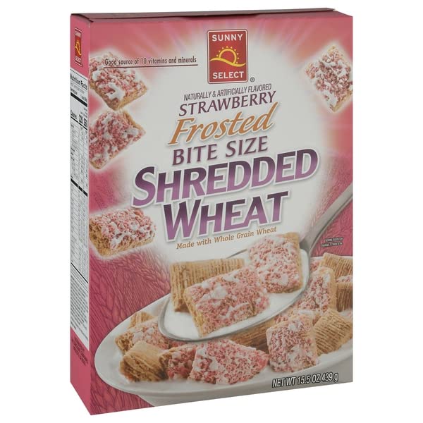 Amazon.com: Sunny Select, Cereal Strawberry Frosted Shredded Wheat Bite ...