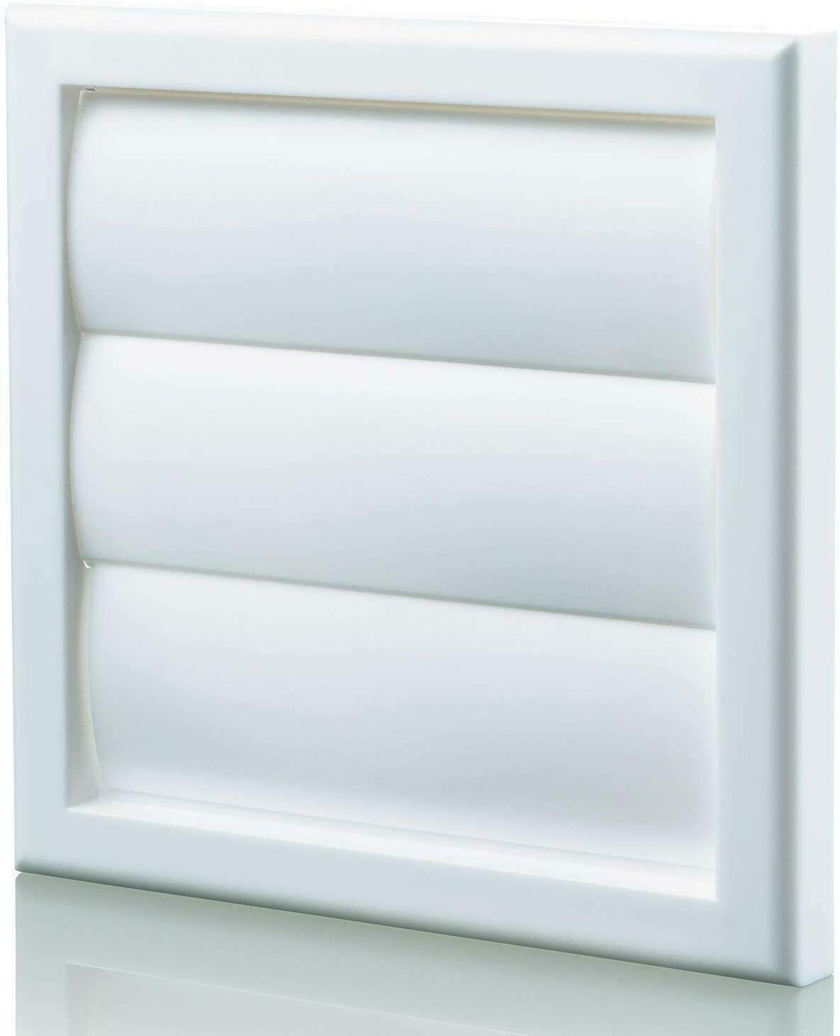 Blauberg White Gravity Grille 125 mm - 5 inch External Ducting Air Vent ...