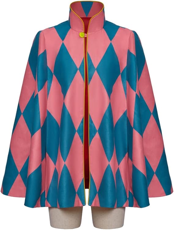 Capa de Howl's para disfraz de cosplay de anime, capa unisex a cuadros ...