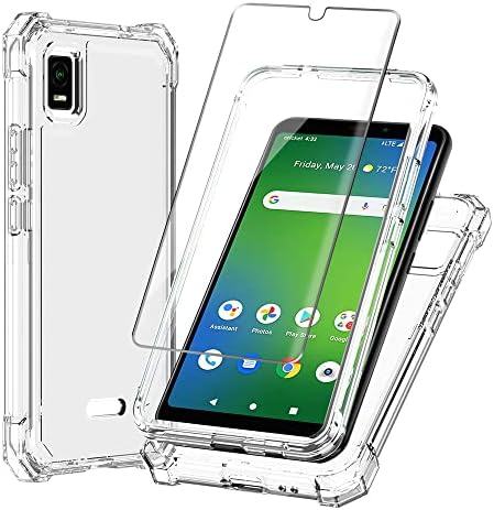 Amazon.com: YJROP for Cricket Vision Plus Case, with Tempered Glass ...