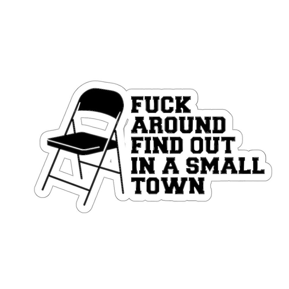 Buy White Folding Chair Montgomery Sticker,Funny Sticker, Folding Chair ...