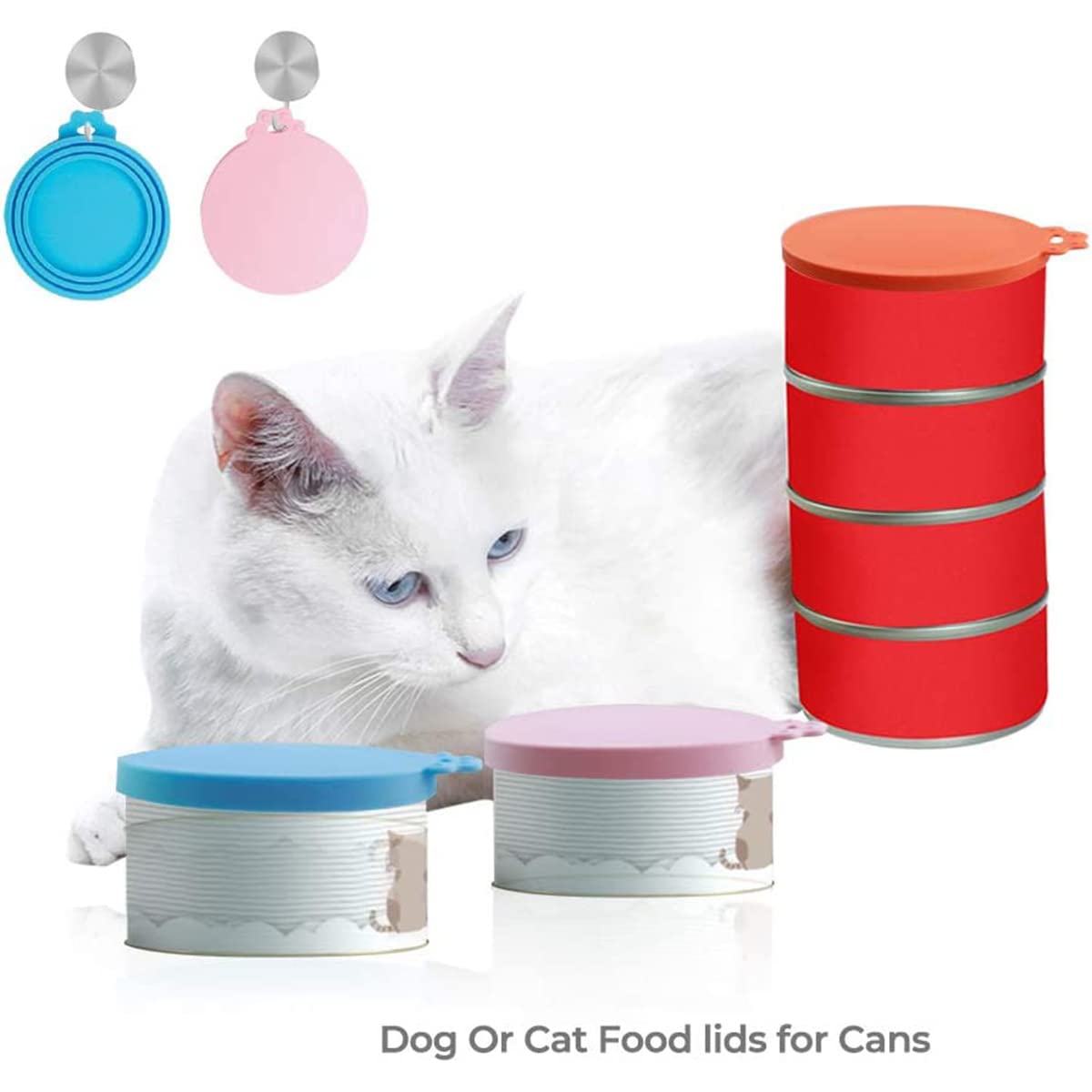 Cat Food Lids For Cans Dog Food Can Covers Lids Elastic Bowl Cover ...