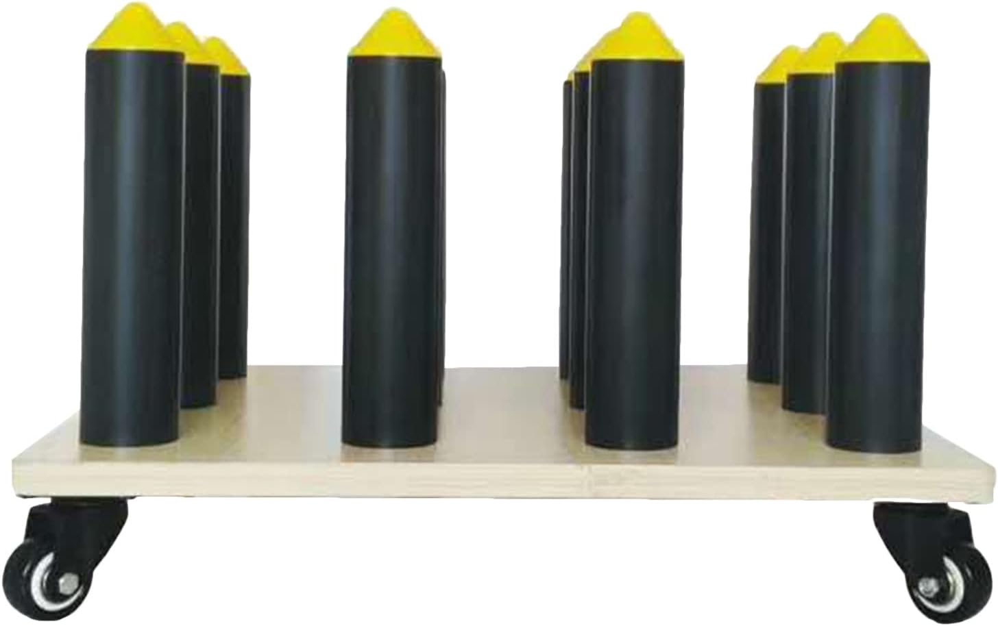 Amazon.com: LSMKK Stable Mobile Media Storage Cart, Wooden Vinyl Roll ...