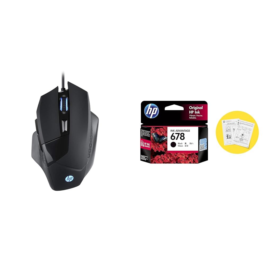 Amazon.in: Buy HP G200 Backlit USB Wired Gaming Mouse with Ergonomic ...