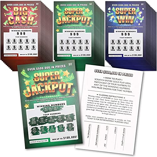 Fake Lottery Tickets, Best Winning $1 Million Lottery Ticket