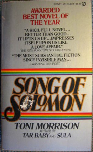 Song of Solomon: Morrison, Toni: 9780451152619: Amazon.com: Books