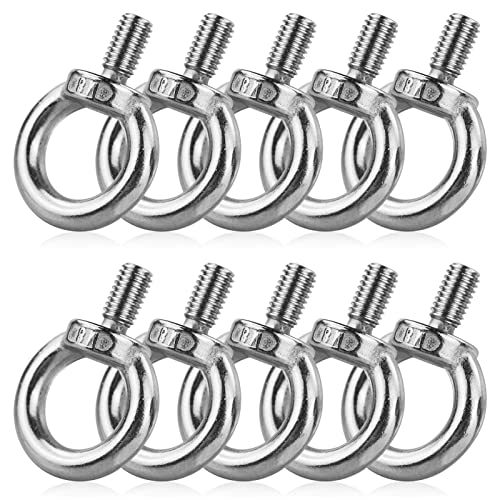 M8 Lifting Eye Bolt 10Pcs,304 Stainless Steel Lifting Ring Eye Bolts ...