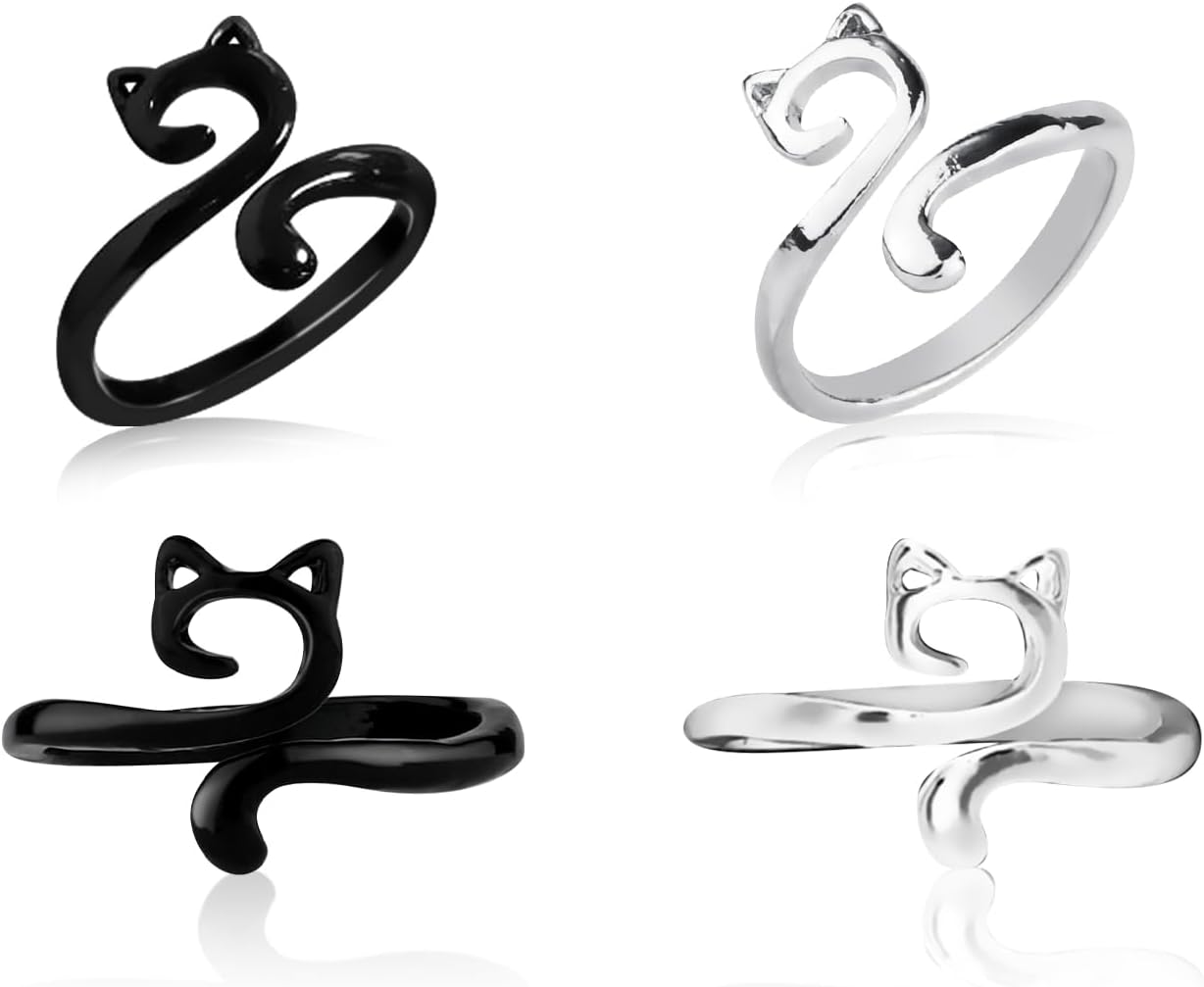 Amazon.com: 4pcs Crochet Rings, Adjustable Knitting Crochet Loop Rings ...