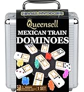 Amazon.com: Queensell Dominoes Set for Adults - Domino Set for Classic ...