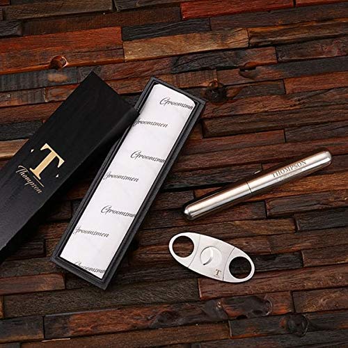 Amazon.com: Steel Cigar Cutter and Cigar Holder with Branded Wooden ...