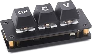Amazon.co.jp: 3 Keys Programmable Keypad Mechanical Keyboard Copy Paste ...