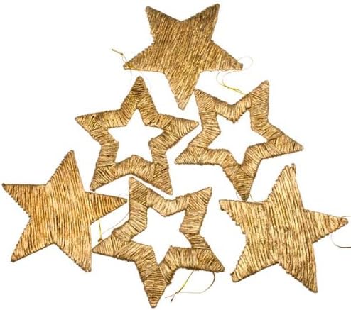 Amazon.com: Pack of 6 assorted Gold Paper Stars - 15cm : Home & Kitchen