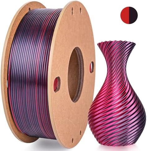 Amazon.com: ERYONE Silk Dual Color PLA Filament 3D Printer 1.75mm +/- 0 ...