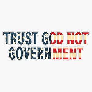 Amazon.com: MAGNET Trust God Not Government Magnet Vinyl Magnetic ...