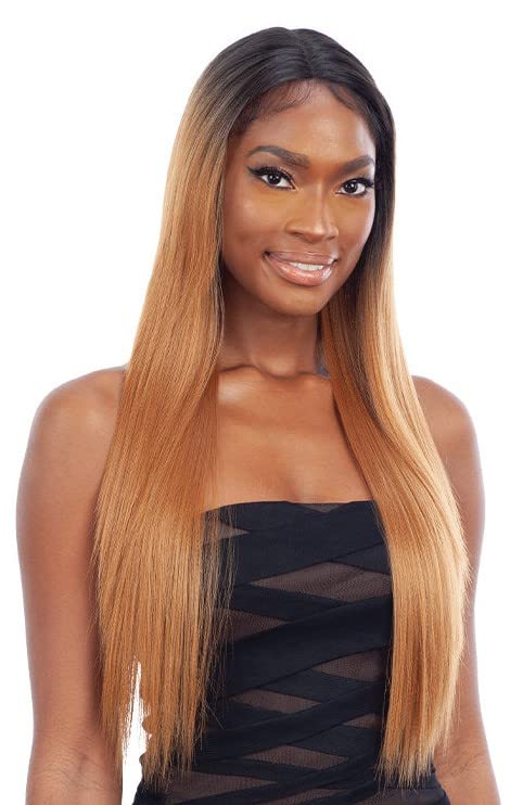 Amazon.com : Mayde Beauty 5" Lace and Lace Front Wig CELINE (OTRED ...
