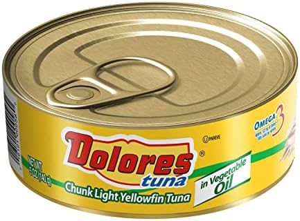 Amazon.com : Dolores Chunk Light Yellowfin Tuna in Vegetable Oil, 5oz ...