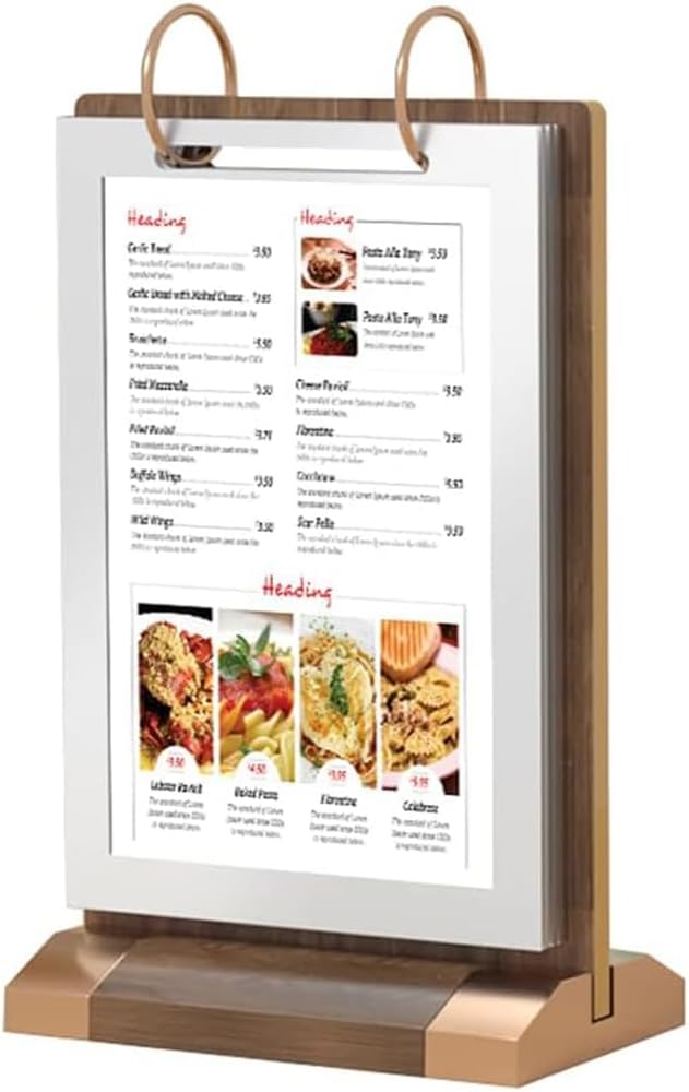 Sign Holder Poster Menu Holder Display Stands,A4/A5/A6 Standing Flip ...