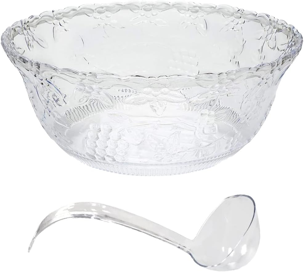 Amazon.com | Godinger Dublin Red Crystal Serving Bowl: Serving Bowls
