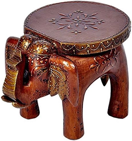 Amazon.com: JGARTS More Buying Choices Wooden Wood Elephant Stool ...