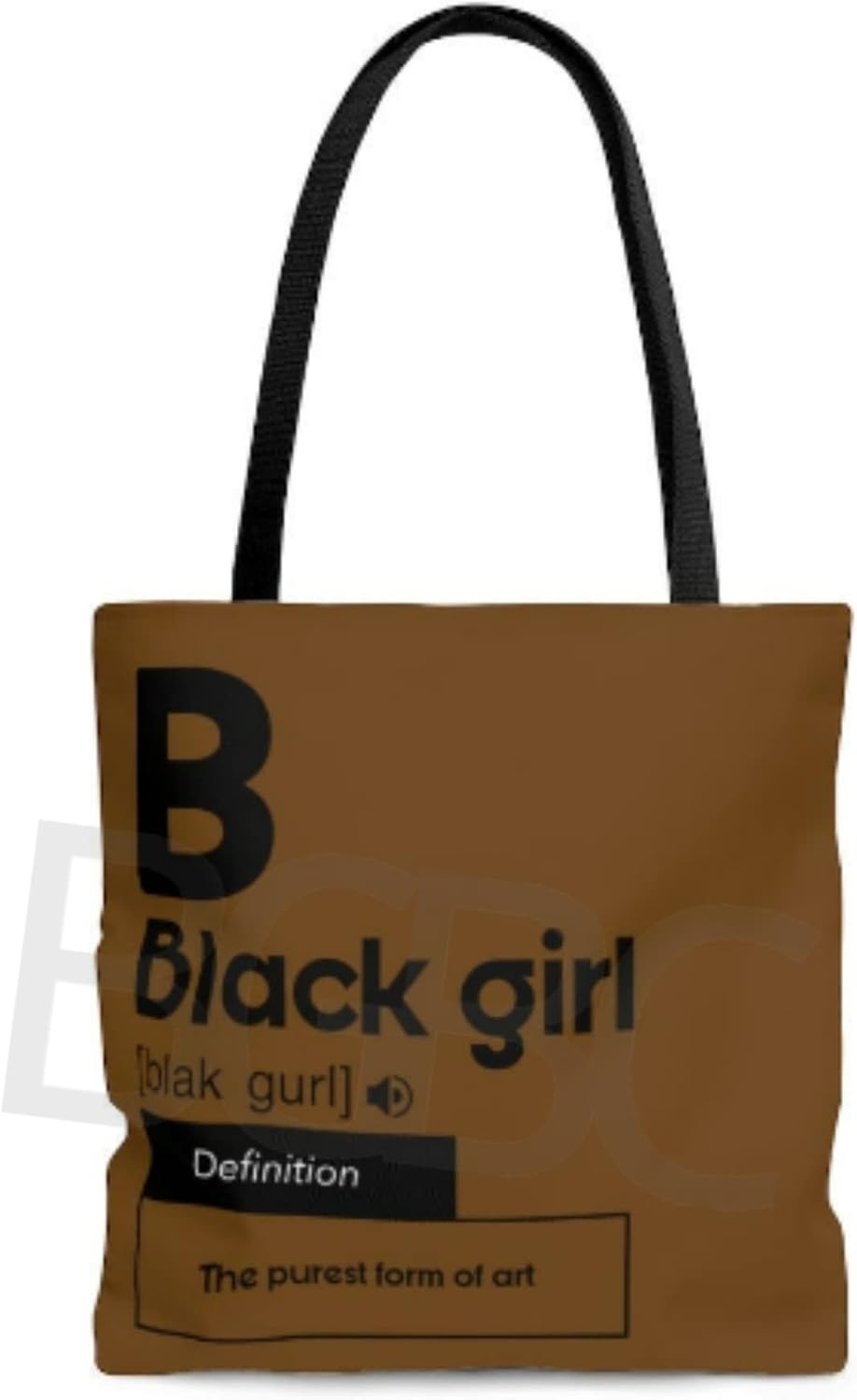 Amazon.com: BGBC Tote Bag, Black Definition Tote, Beach tote, Office ...