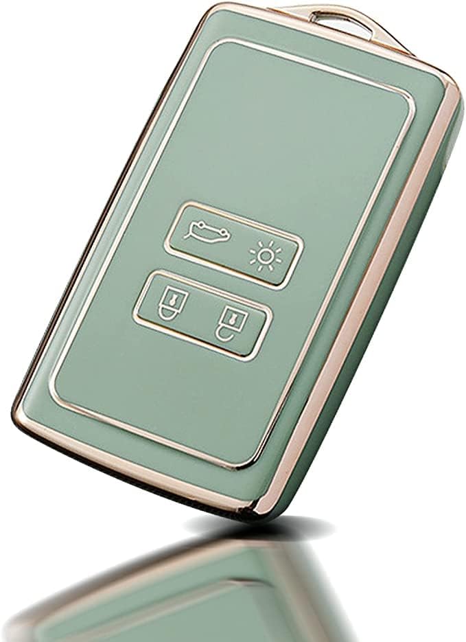 Car Key Card Case for Renault TPU Key Fob Car Key Covers with Keychian ...