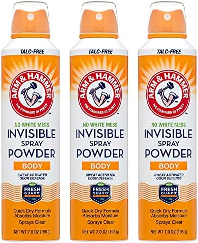Amazon.com : Arm & Hammer Invisible Body Powder Spray, Clear Talc-Free ...