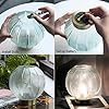 Battery Operated Lamp, Table Lamp LED with Timer for Bedrooms, Glass ...