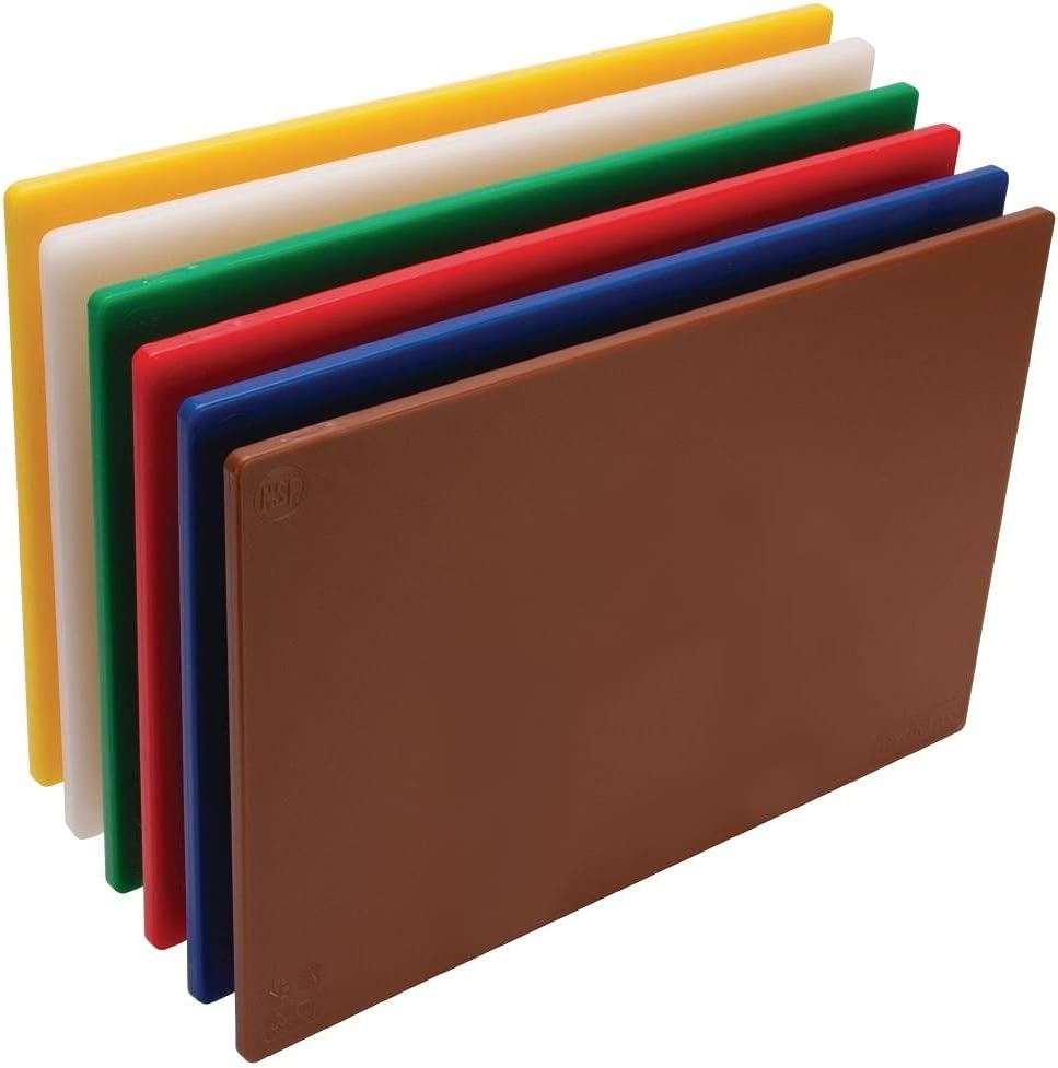 Catering Parts UK Chopping Board Set 7 Pieces Multi Coloured for ...