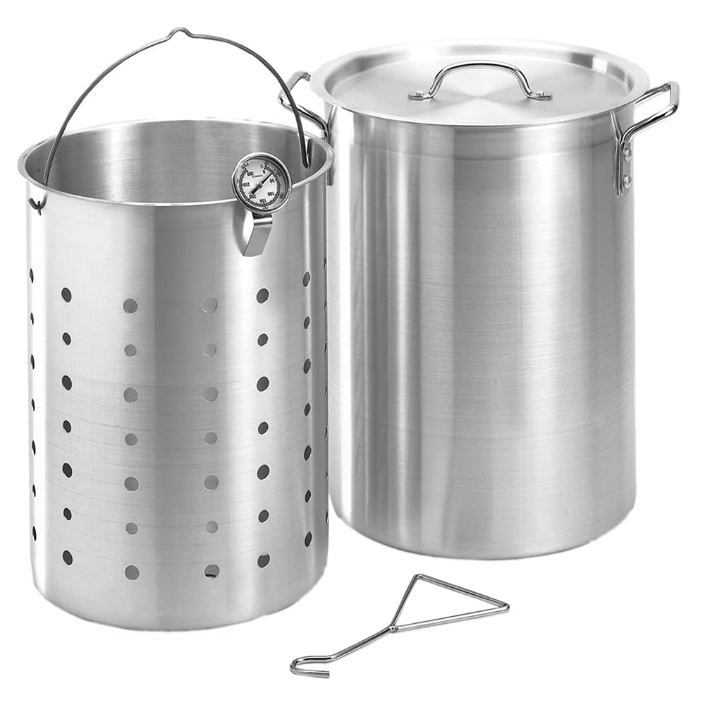 Amazon.com: Fire Magic 26 Quart Aluminum Turkey Fryer Pot With Basket ...