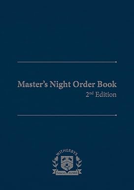 Buy Master's Night Order Book, 2nd Edition Book Online at Low Prices in India | Master's Night ...