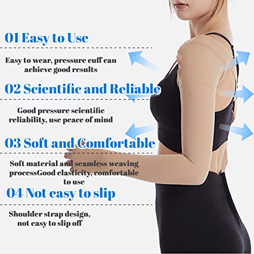 Lymphedema Compression arm Sleeve, Professional Elastic Polyurethane ...