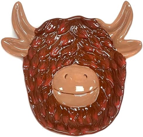 The Leonardo Collection Highland Cow Spoon Rest | Ceramic Spoon Holder ...