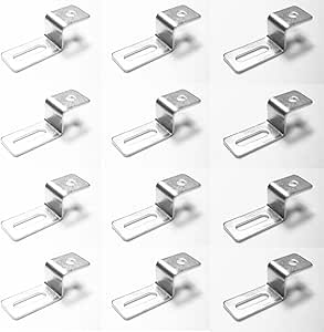 888 Corp 1/4" Offset Clips (12 Pack) - Zinc Plated Steel - Picture ...