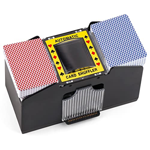 Homwom Automatic Card Shuffler of Playing Card, UNO, Texas Hold'em ...