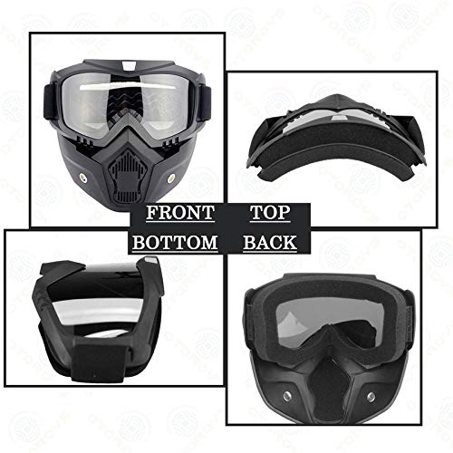 Otoroys 3 in 1 Bike Scoter Motorcycle Protective Goggles Bike Face Mask ...