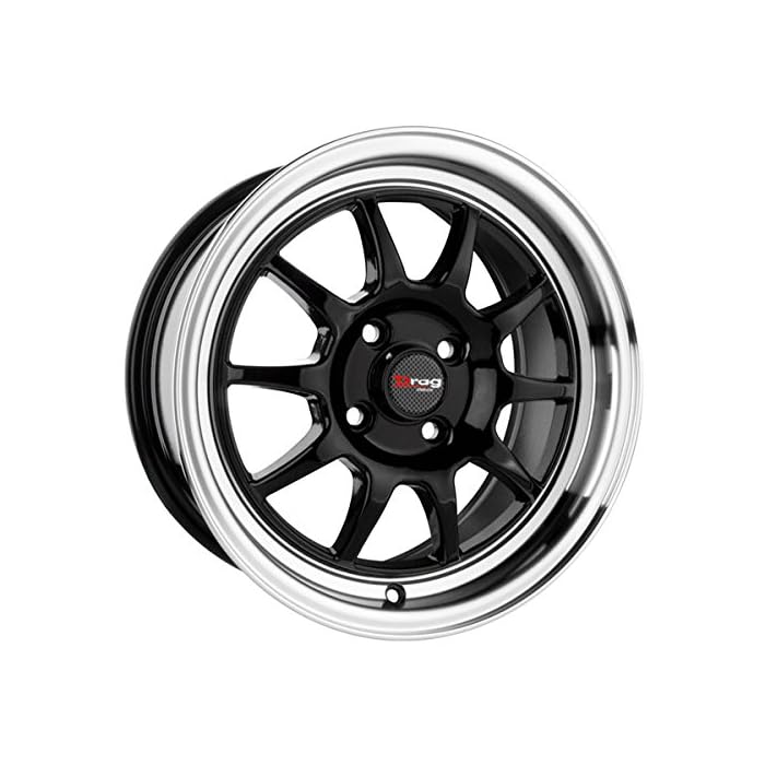 Buy Drag Wheels DR-16 16x7 4x100 Gloss Black rims Online at desertcart ...