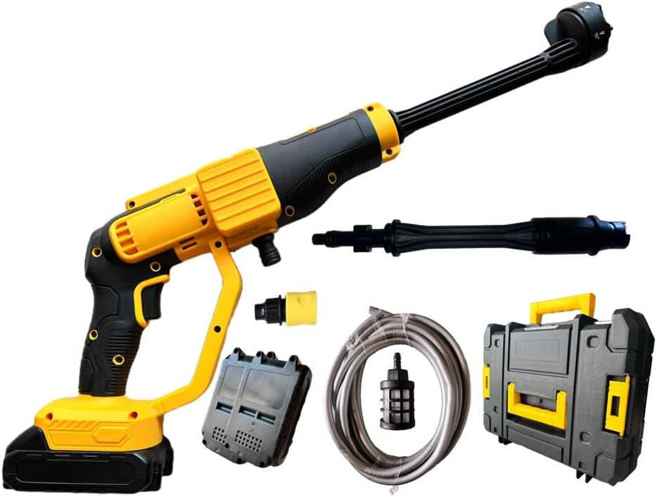 TUQO Cordless Pressure Washer | 4000mAh Rechargeable Battery | Type-C ...