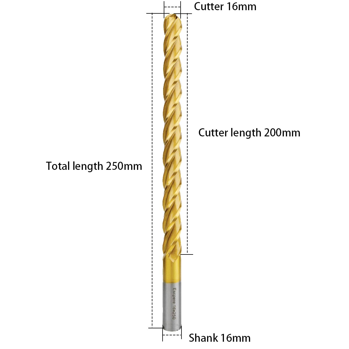 Escpere CNC Router Bits for Foam for EVA EPS Styrofoam Cutting Long 2D ...