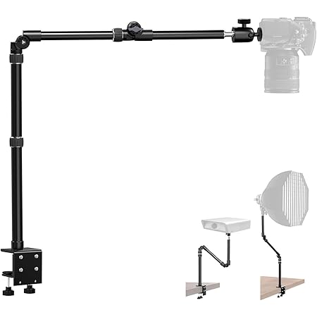 Amazon.com : 【All Metal】RAUBAY Desktop Magic Arm, Overhead Camera Desk ...