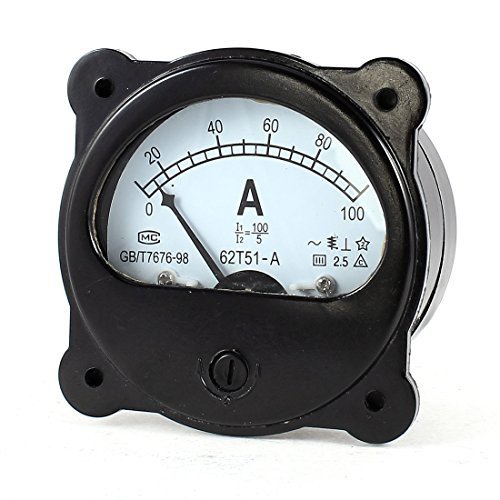 Alcoa PrimeBlack Analog Vertical Panel Ampere Meter Gauge Amperemeter ...