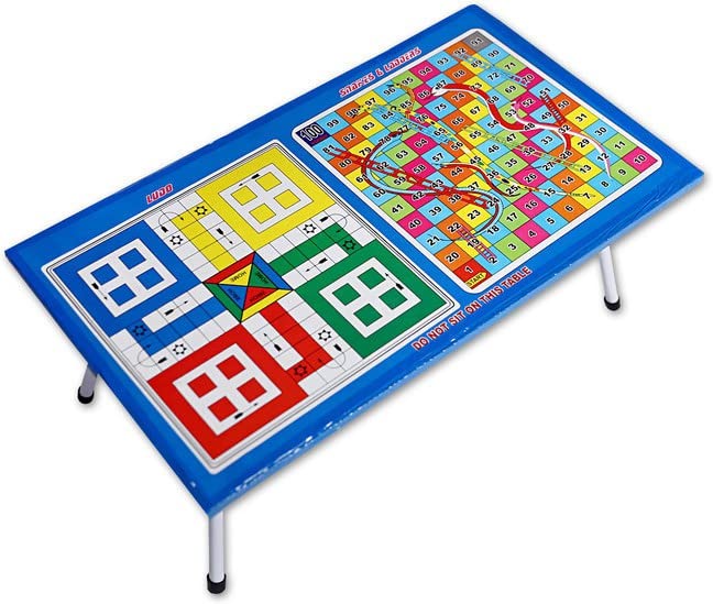 Foldable Bed with Multi-Color Ludo, Snakes and Ladders Print for Study ...