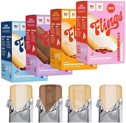 Amazon.com: FLINGS Toaster Pastries - NEW RECIPE! 10g PROTEIN Per ...