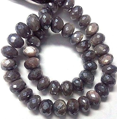 World Wide Gems Beads Gemstone Black Moonstone Mystic Diamond Coated ...